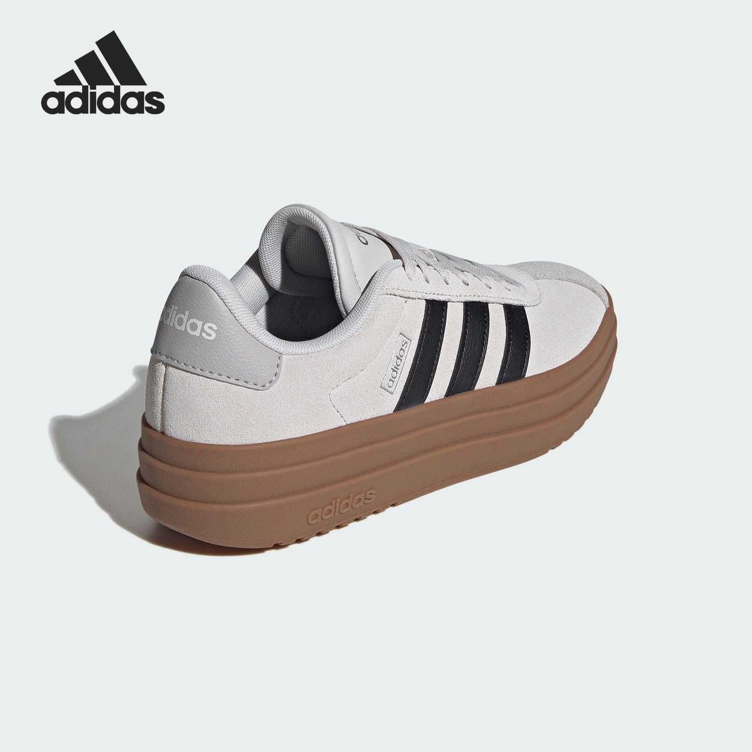 Adidas/阿迪达斯官方正品VL COURT BOLD女士休闲轻便板鞋KJ6857