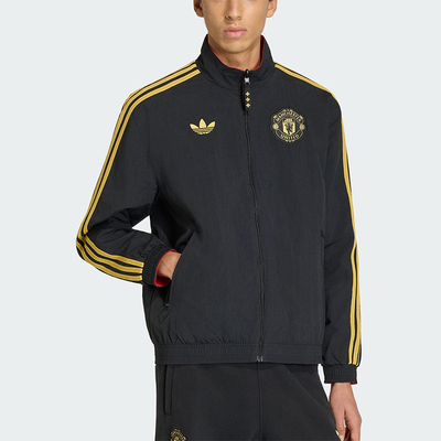 Adidas/阿迪达斯正品三叶草男士时尚双面穿立领运动外套JM5561