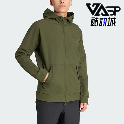 Adidas/阿迪达斯正品2025秋季款男士日常连帽梭织运动外套KE4370