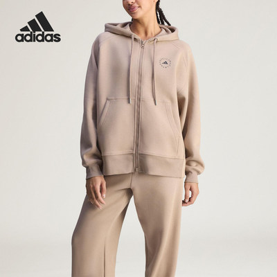 Adidas/阿迪达斯官方正品FZ HOODIE女士连帽宽松休闲外套JZ0652