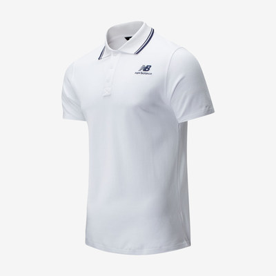 New Balance新百伦正品Polo男刺绣针织短袖翻领衫AMT01983-WT