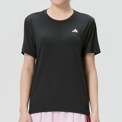 Adidas/阿迪达斯正品圆领透气运动短袖新款女短袖T恤KU8737