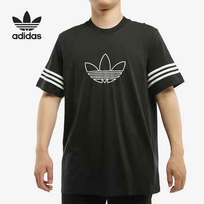 Adidas/阿迪达斯三叶草男子运动圆领短袖T恤 FM3897