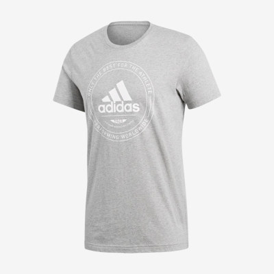 Adidas阿迪达斯正品男士圆领短袖印花透气休闲运动T恤CV4518