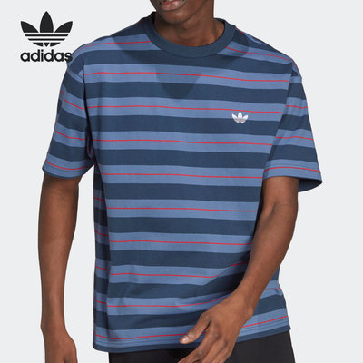 Adidas/阿迪达斯官方正品三叶草男子舒适运动休闲短袖T恤 GL9914
