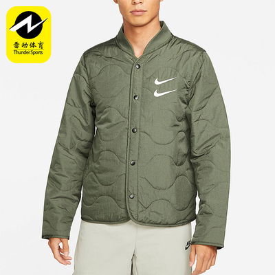 Nike/耐克正品新款男士双勾刺绣保暖防风运动休闲棉服DM1247-380