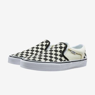 Vans/范斯Asher男女棋盘格耐磨透气休闲运动一脚蹬板鞋VN000SEQ