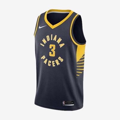 Nike耐克正品印第安那步行者球迷版男吸湿排汗篮球服CW3667-422