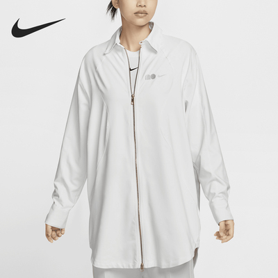 Nike/耐克正品Naomi Osaka女士长款简约翻领外套FV7805-121