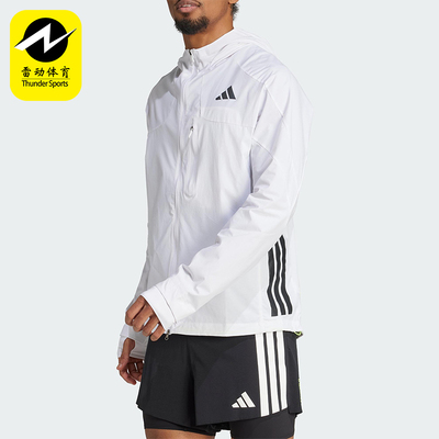 Adidas/阿迪达斯正品2025男士连帽训练跑步休闲运动外套JF3471