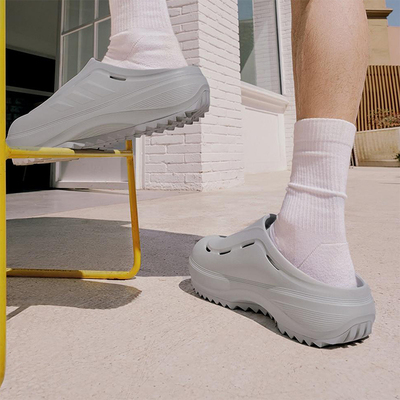 Adidas/阿迪达斯正品OZWAVE CLOG女士厚底耐磨经典透气拖鞋JR6760