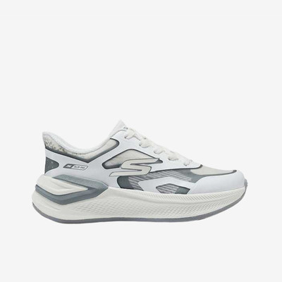 Skechers斯凯奇正品大童系带低帮舒适休闲运动鞋319105L-WHT