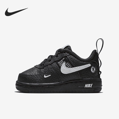 Nike耐克正品Air Force儿童防滑耐磨低帮系带运动鞋AV4273-001