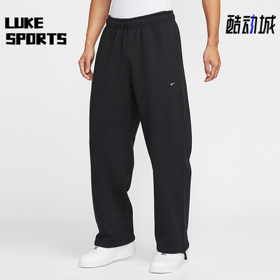Nike/耐克正品Solo Swoosh男士针织加绒直筒运动长裤HV1091-010