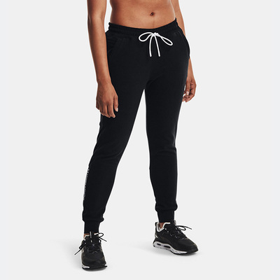 安德玛正品UA RUSH女子抓绒训练运动跑步健身束脚针织长裤1365775