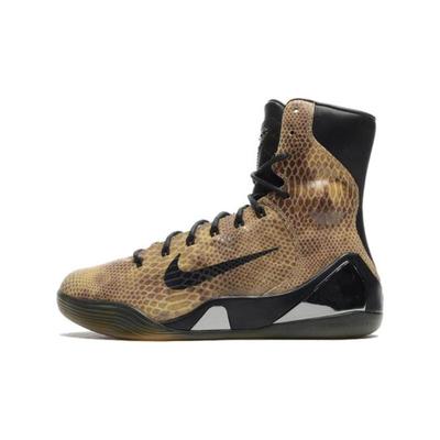 Nike Kobe 9 EXT High Snakeskin 实战 圆头系带 防滑耐磨轻