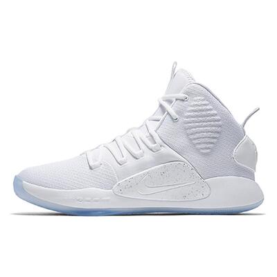 Nike Hyperdunk X 圆头系带 中帮  Zoom 实战篮球鞋 男款 纯