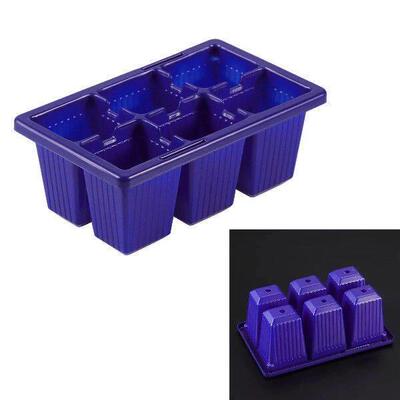 10pcs Sprouter Tray Starter Trays 6 Cells Per Tray Plant