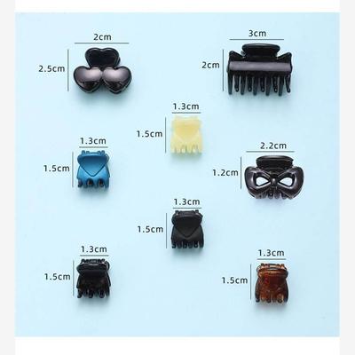 Plastic Mini Hair Clip Claw Cute Hair Clips Plastic Black Ha