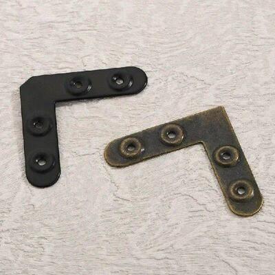 4-10pcs Antique right Angle gift box decorative corner iron