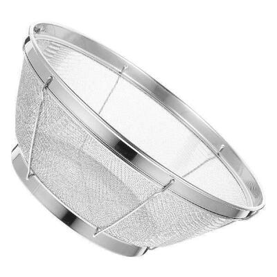 Stainless Steel Kitchen Colander Bowl Fine Mesh Strainer