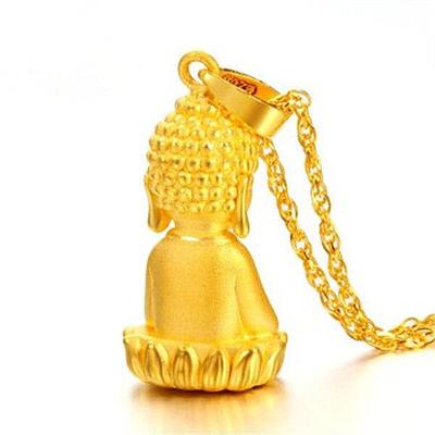 Gold-plated Maiteya Buddha Pendant Men