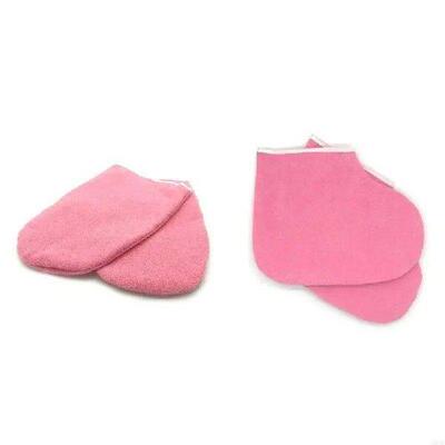 A6HD 2pcs Paraffin Wax for Protection SPA Hand Foot Gloves