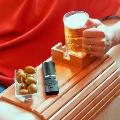 Sofa Arm Table Wooden Couch Arm Cup Holder Clip On Side