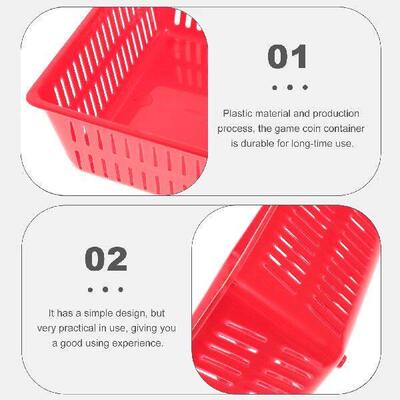 7 Pcs Coin Basket Small Plastic Baskets for Coins Storage