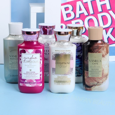 保税BBW身体乳236ml经典款香草咖啡甜豌豆香槟祝酒蝴蝶漂亮花格布