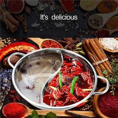 ABPR-2X Stainless Steel Twin Divided Double Hotpot Cooker