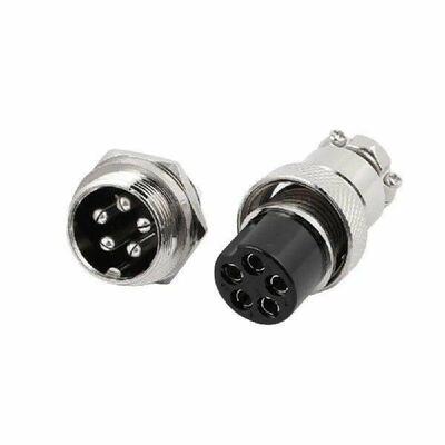 1 pair GX20-5P Male & Female Plug GX20 5P Diameter 20mm