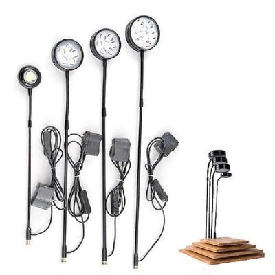 LED Aquarium Fish Tank Light With Bamboo Base Lamp For