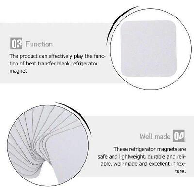 10 Pcs Pearl Glitter Magnetic Fridge Stickers Sublimation