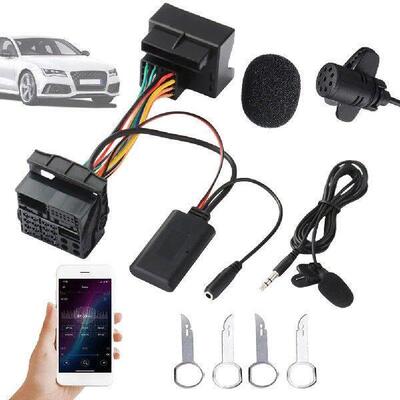 Car Bluetooth-Compatible 5.0 Music AUX Adapter with Mic