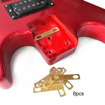 8 Pieces Connection Guitar Neck Shims, 0.2mm, 0.5mm, 1mm