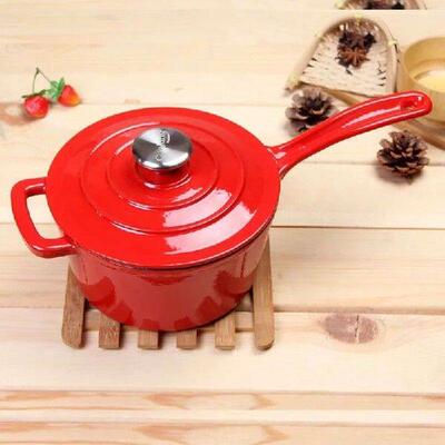 Gourmet Mini Marvel Enamel Cast Iron Pot Perfect for Baby