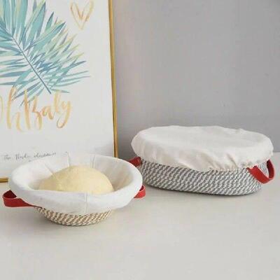 Oval/Round Bread Proofing Basket with Handle Cloth Bag