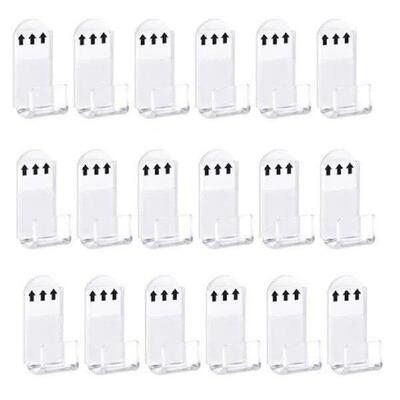 Emption!18Pcs Records Holder Acrylic Wall Mount Album Disc