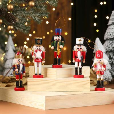 Wooden Nutcracker Decor - Christmas Tabletop Shelf Ornament