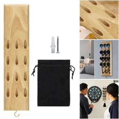 Darts Holder Solid Wood Wall Mounted Dart Display & Stand