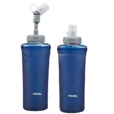 500ml Foldable Water Bottle Soft Flask Hydration Water