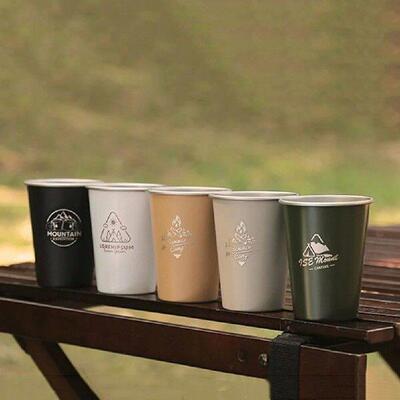 Outdoor Camping 304 Stainless Steel Coffee Mugs Outdoor