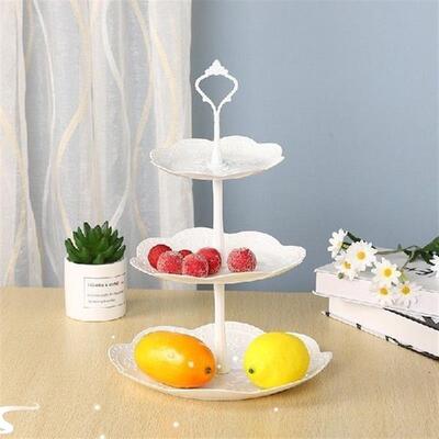 1set Crown Design Cake Stand (Plate Not Included) Zinc