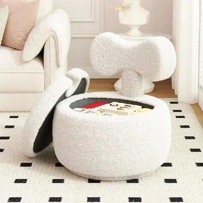 Rotatable Chair Sofa Backrest Small Chair Storage Stool