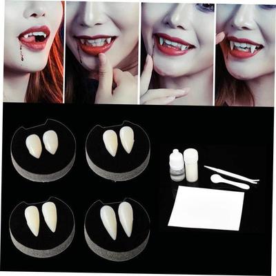 1 Pairs Vampire Teeth Fangs Dentures Props Halloween Costume