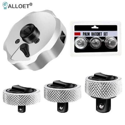 3Pcs Mini Ratchet Wrench 1/4 3/8 1/2 Inch with Knurled