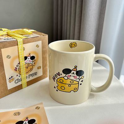原创款芝士奶酪小狗水杯
