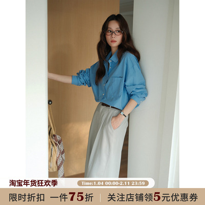 JOCOCHIC韩版简约长袖衬衫