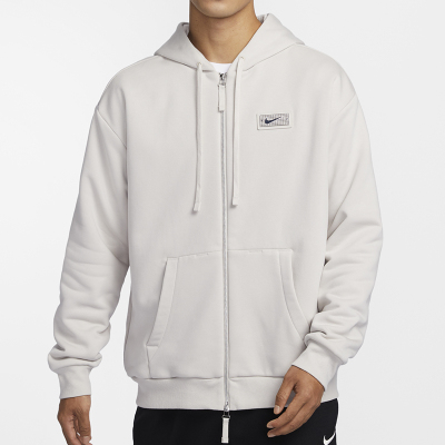 Nike 男装秋季布克连帽篮球训练运动开衫卫衣休闲外套HJ3898-104